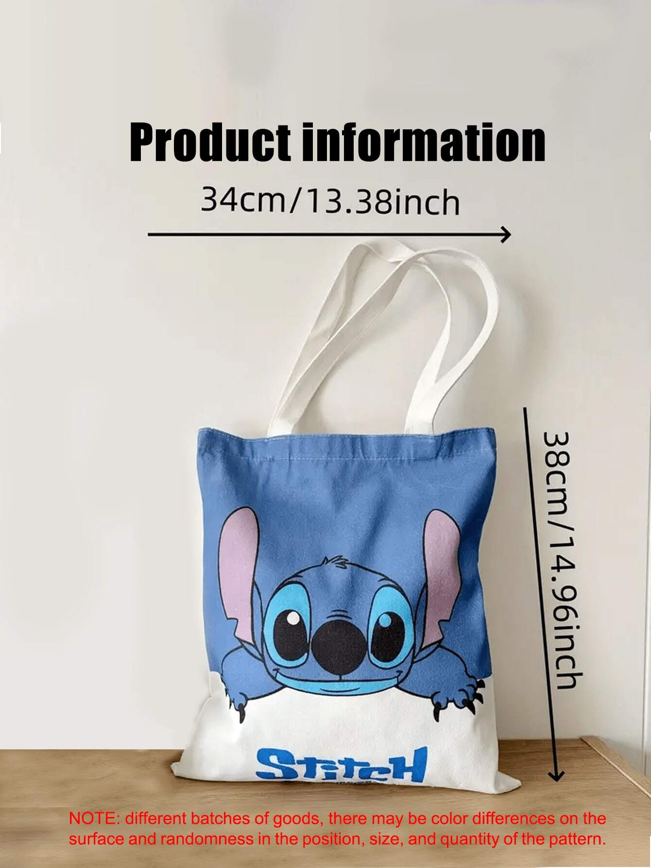 1 szt. Kawaii Stitchs Lniana torba urocza Lilo & Stitch Torba do przechowywania zabawek ...