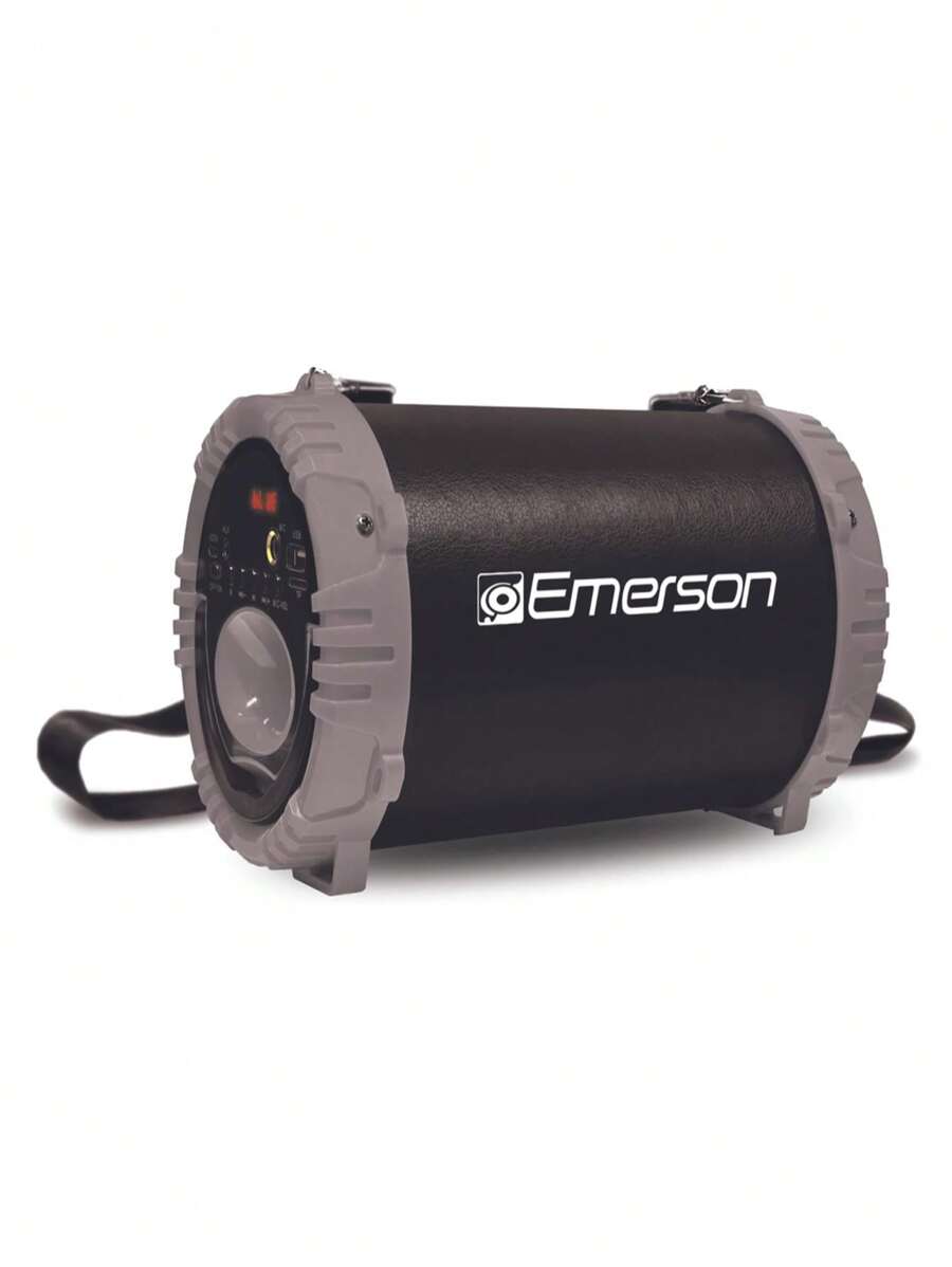 Emerson EAS-3001-GRAY-EM Emerson Portable Bluetooth Speaker With LED ...