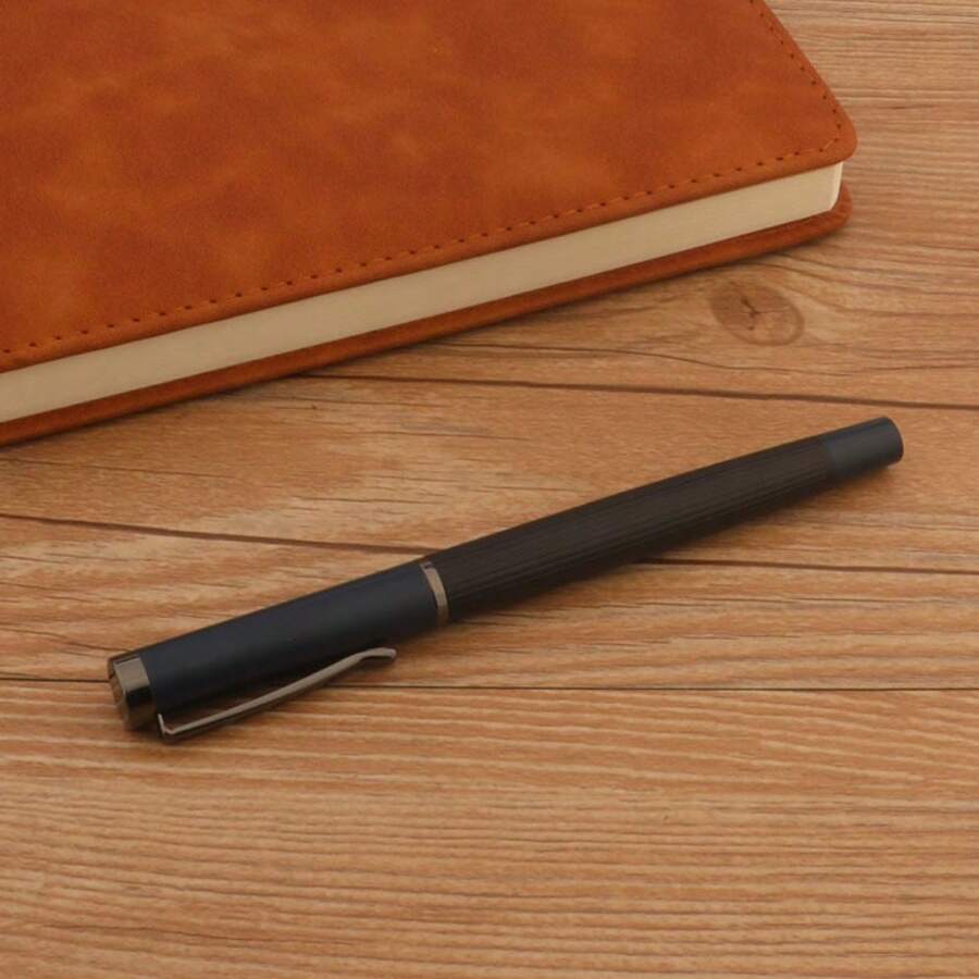 1PC Luxury Metal Rollerball Pen Roman Column Matte Blue Stationery ...