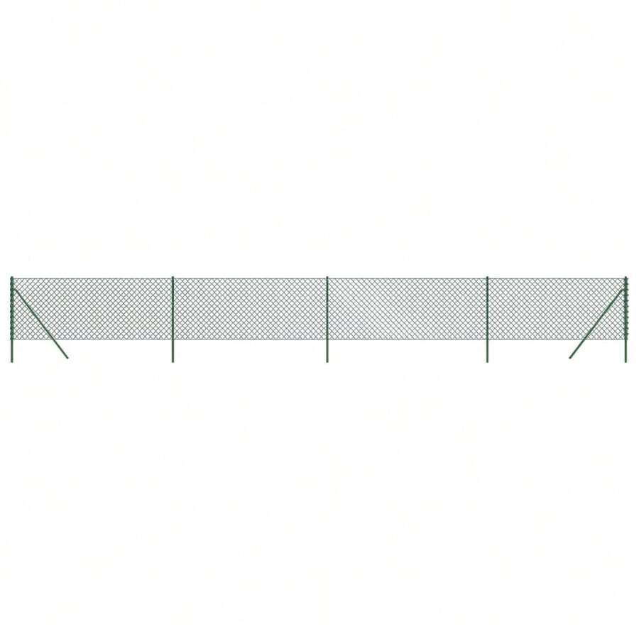 Green Chain Link Fence 1 Meter By 10 Meters Durable Outdoor Barrier Non ...