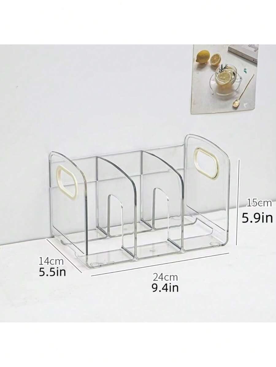 1pc Acrylic Student Desk Organizer With Shelves And Compartments Back ...