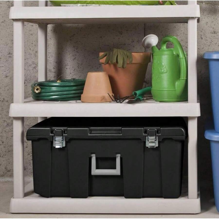 Sterilite Footlocker, Stackable Storage Bin With Latching Lid, Wheels ...