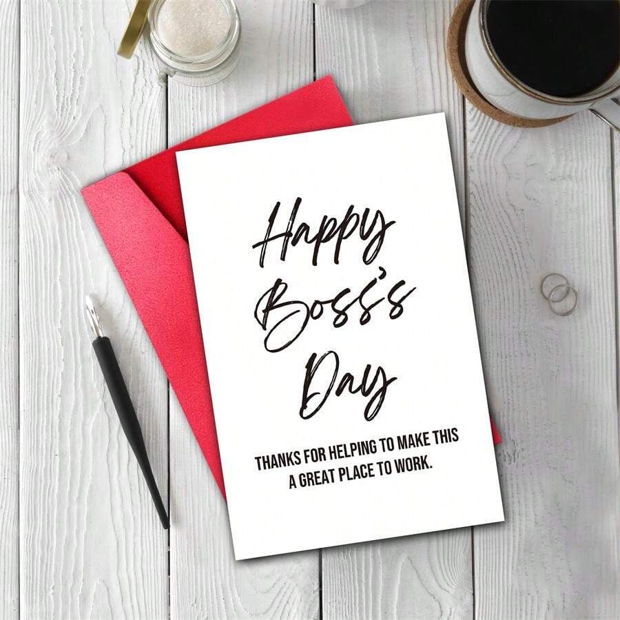 1pc Funny Boss Day Card For Him Her Team Leader Man Women,Intentional ...