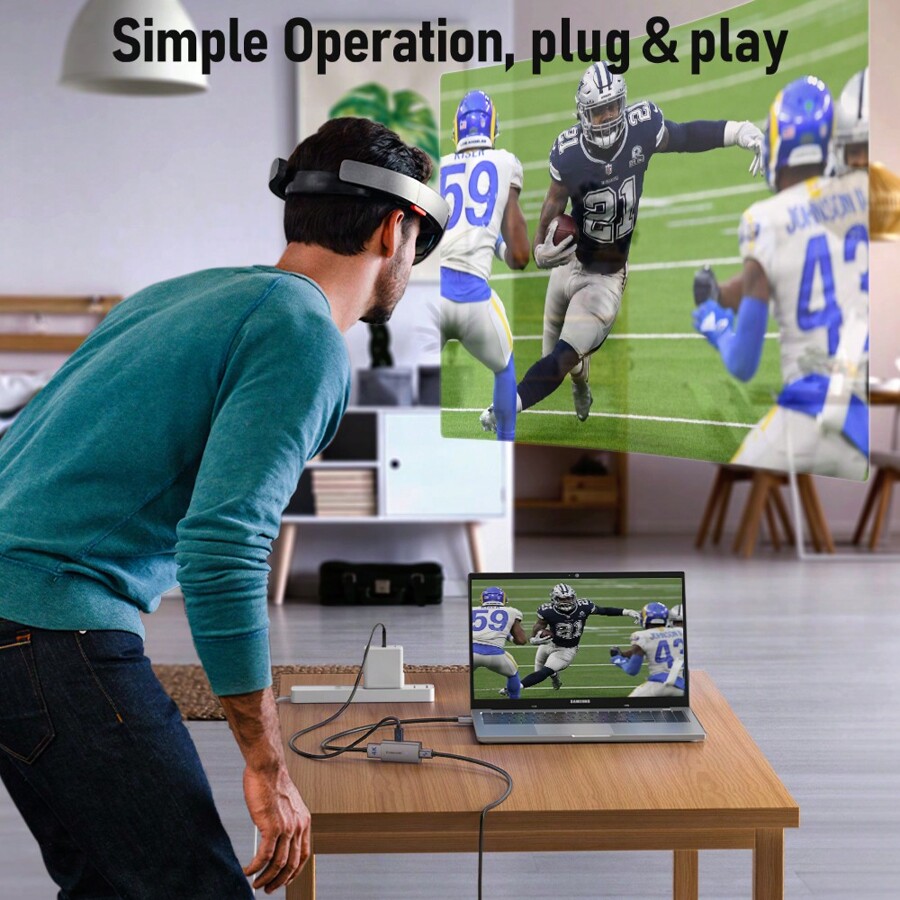 Lemorele HDMI To Type-C Adapter 4k 60Hz AR Glasses Converter USB-C ...