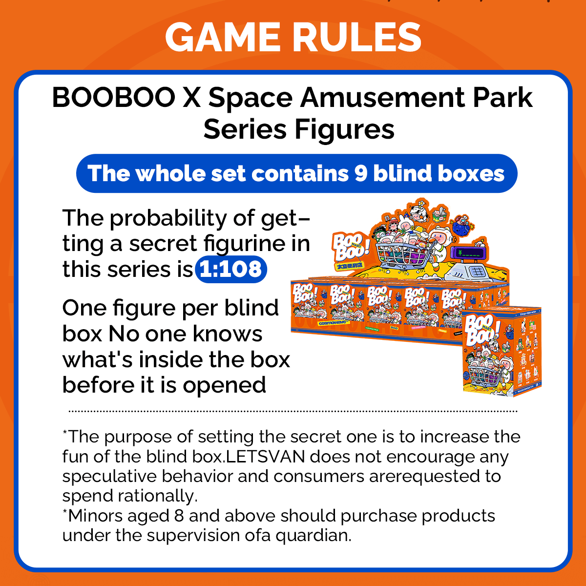 letsvan BOOBOO Cosmoland Series Blind Box Figurines, Random Style Ships ...