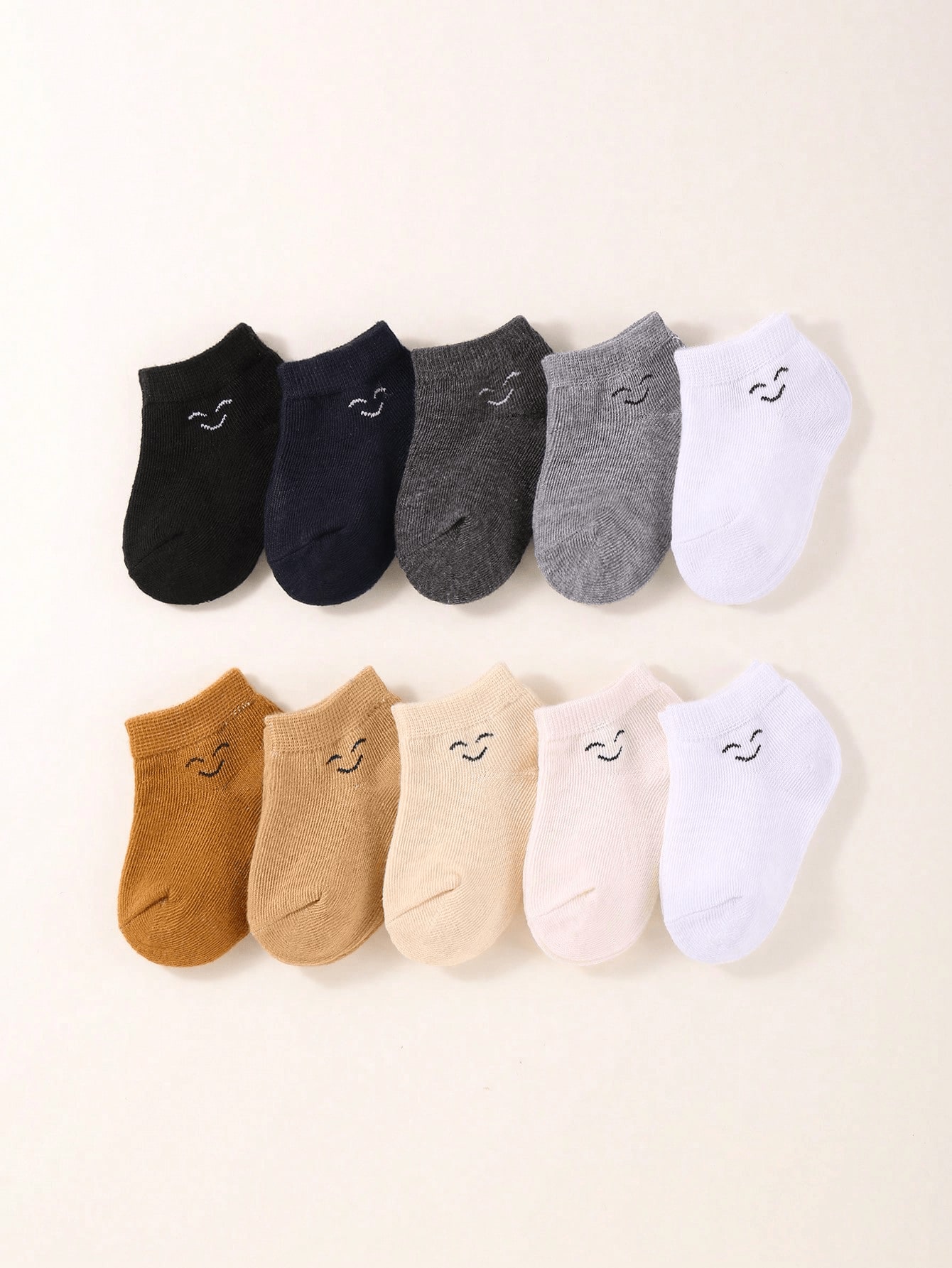 10 Pairs Of Baby Casual Socks For Four Seasons With Simple Boys And ...