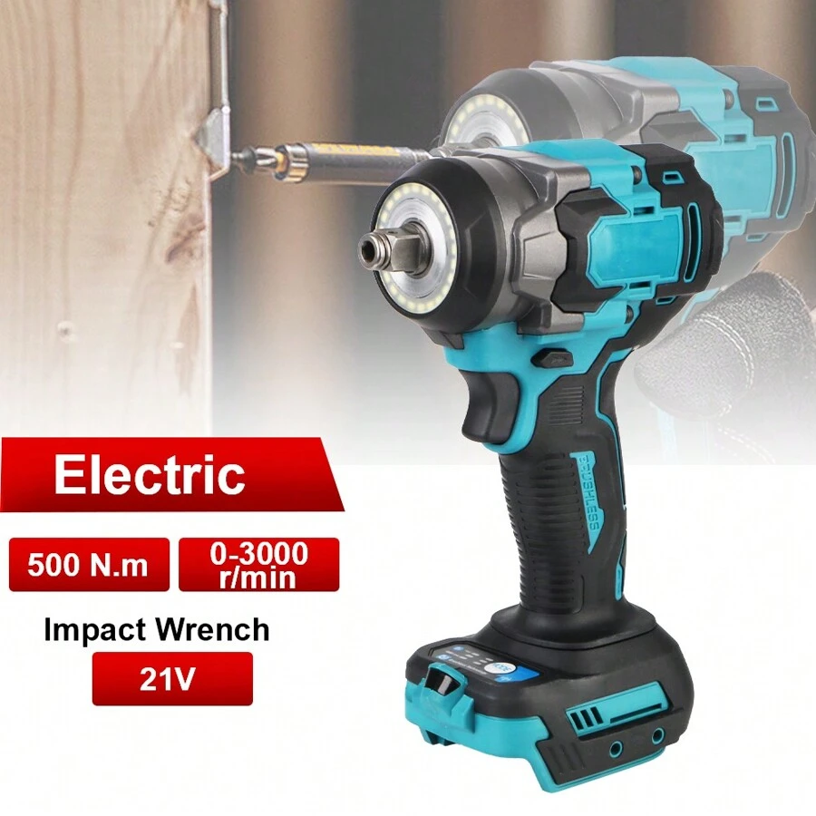 Clé à chocs électrique 500N Super puissante, pour desserrer et visser ...