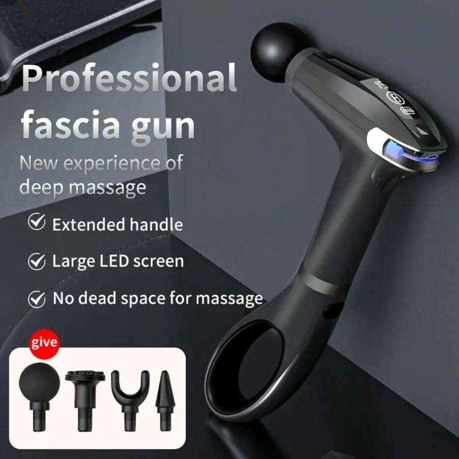 Intelligent LCD Fascia Gun, Electric Full Body Muscle Relaxation And ...