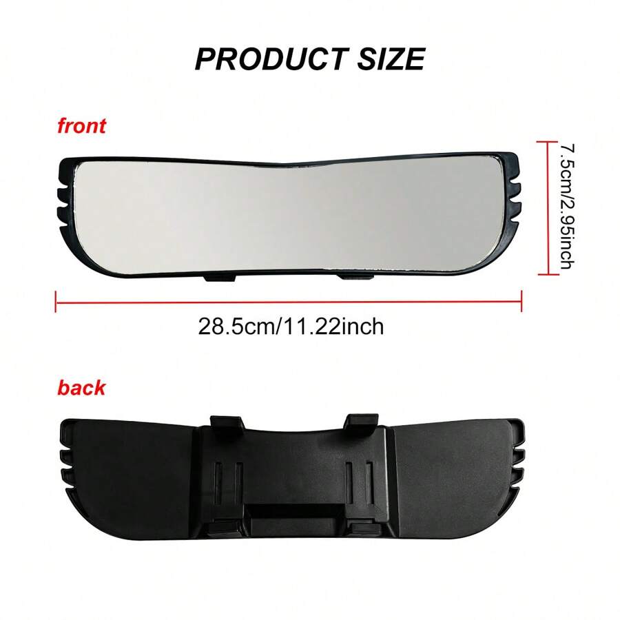 1pc Extra Wide Angle Rear View Mirror, Automotive Anti-Glare Rearview ...