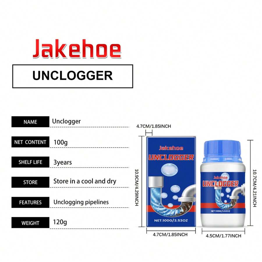 Jakehoe Drain Cleaner, Effectively Clears Clogged Kitchen Sink ...