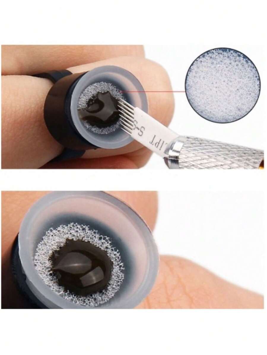 Ring Stopper With Sponge For Micropigmentation Microblading Pigments ...