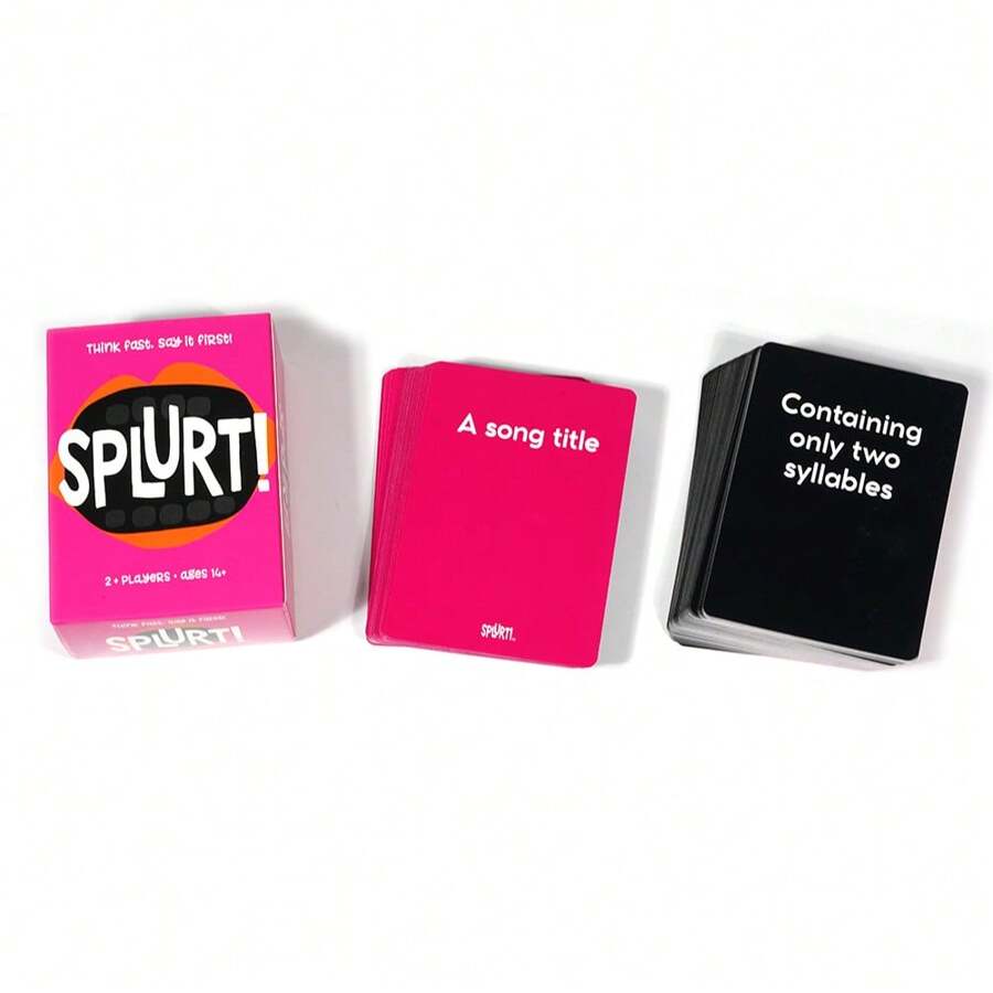 Splurt! Think Fast, Say It First - Quick Naming Party Strategy Card ...
