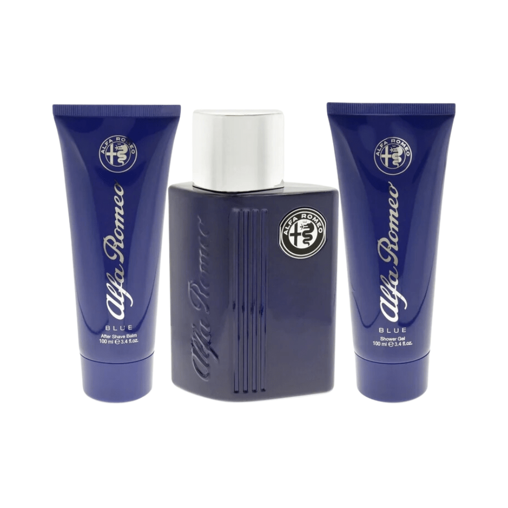 Alfa Romeo Blue By Alfa Romeo Cologne Gift Set For Men (3pc) Set ...