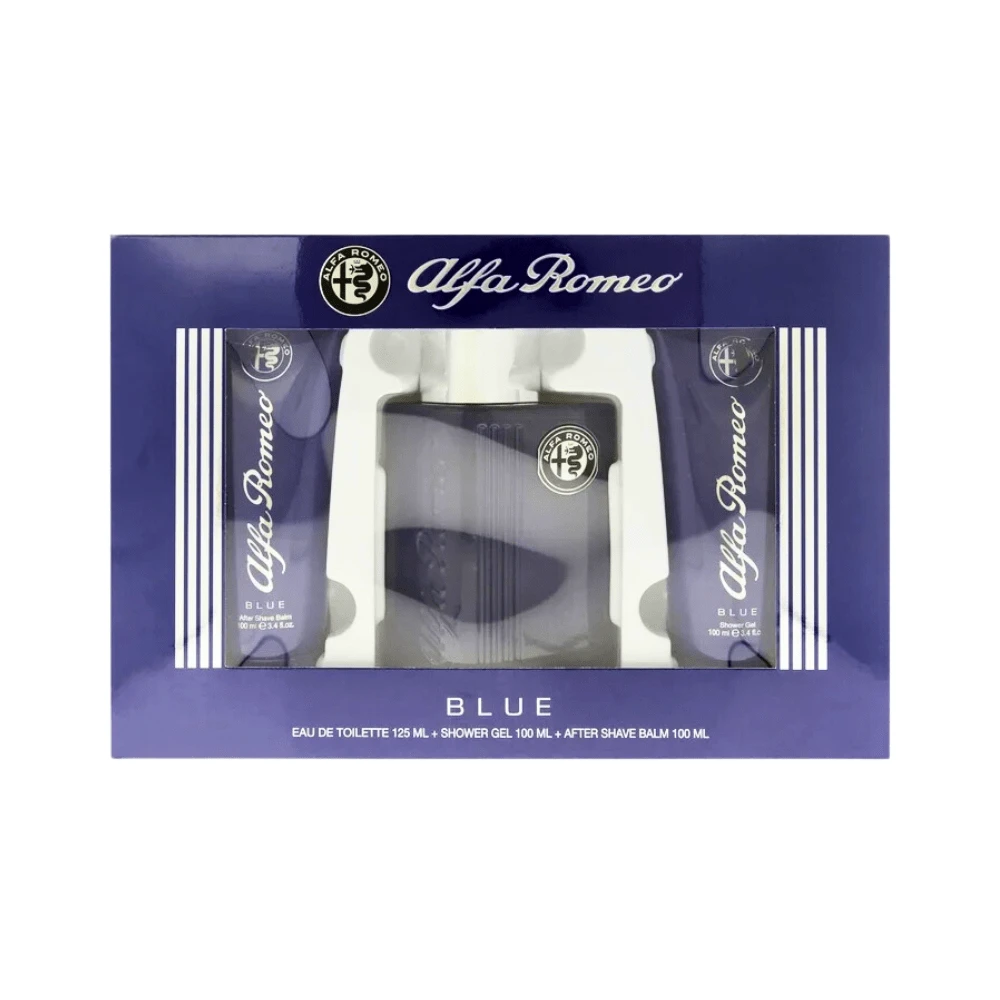 Alfa Romeo Blue By Alfa Romeo Cologne Gift Set For Men (3pc) Set ...