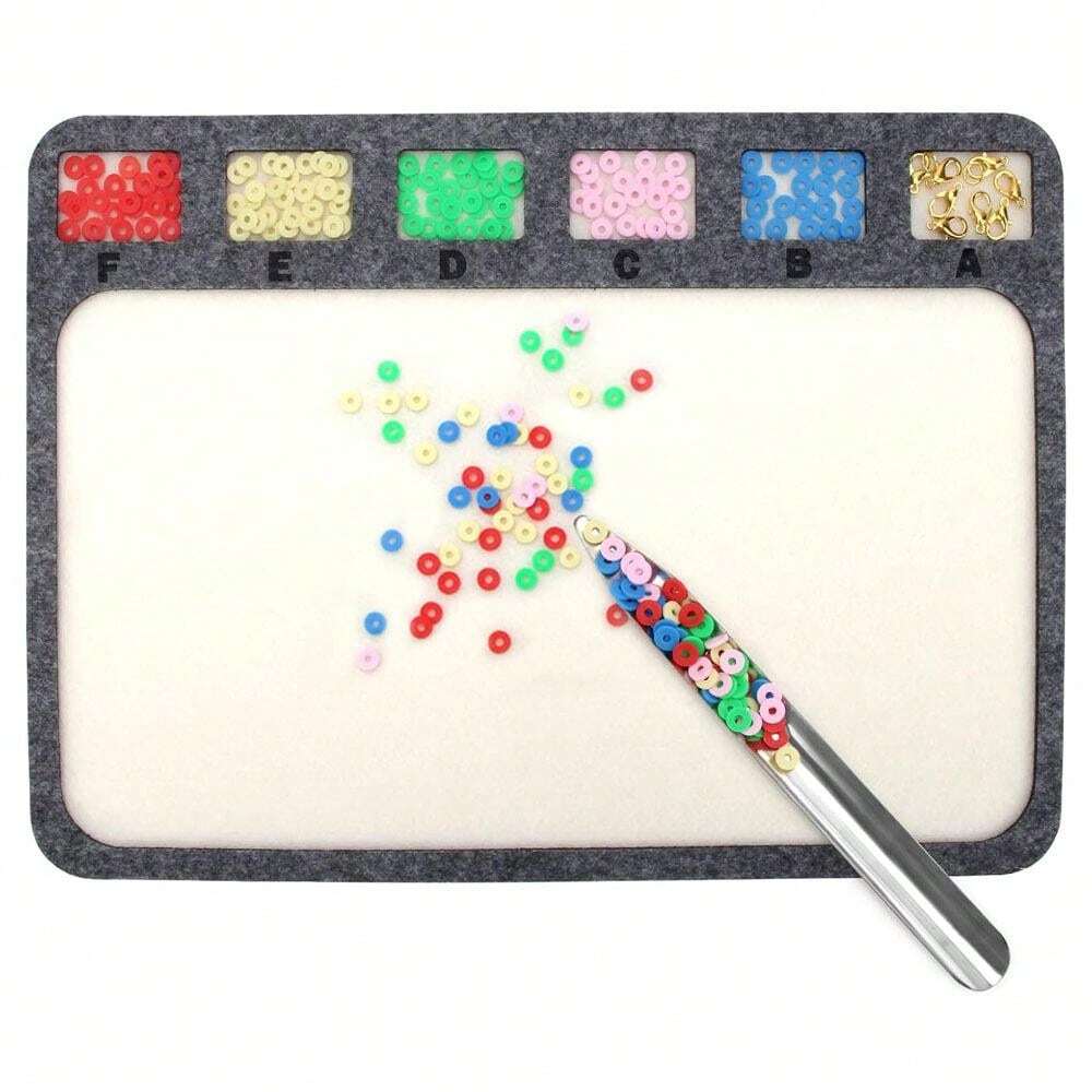 Bead Mat Large Soft Surface Bead With 6 Grids Bead Pad Design Board For ...