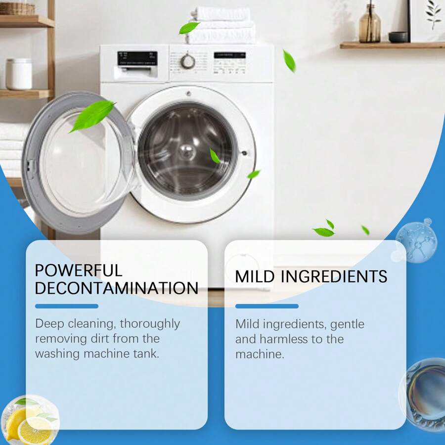 Multi-Purpose Washing Machine Cleaning Powder - Deep Odor And Stain ...