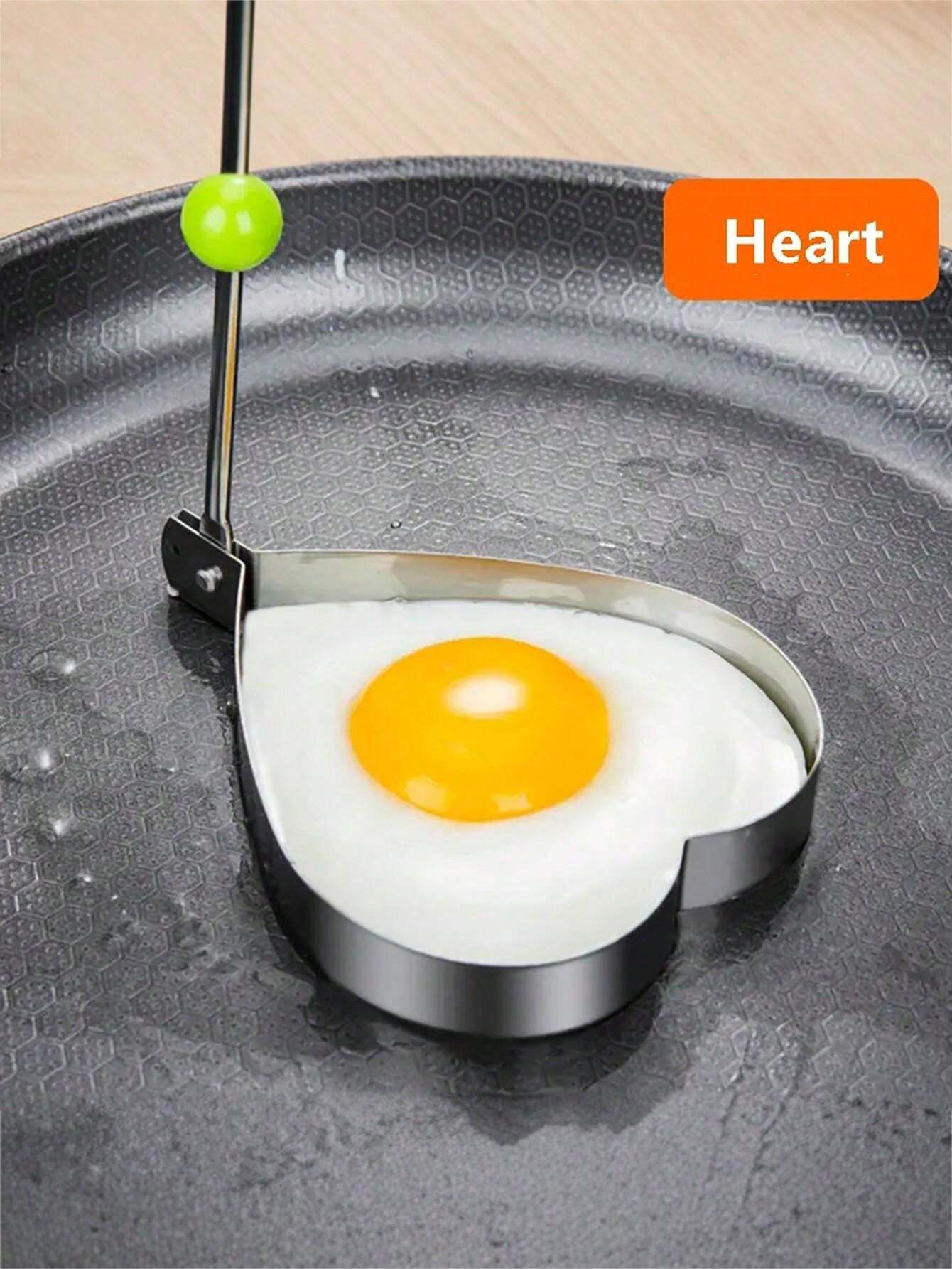 4pcs Stainless Steel Fried Egg Mold, Pancake & Egg Shaper For Cooking ...