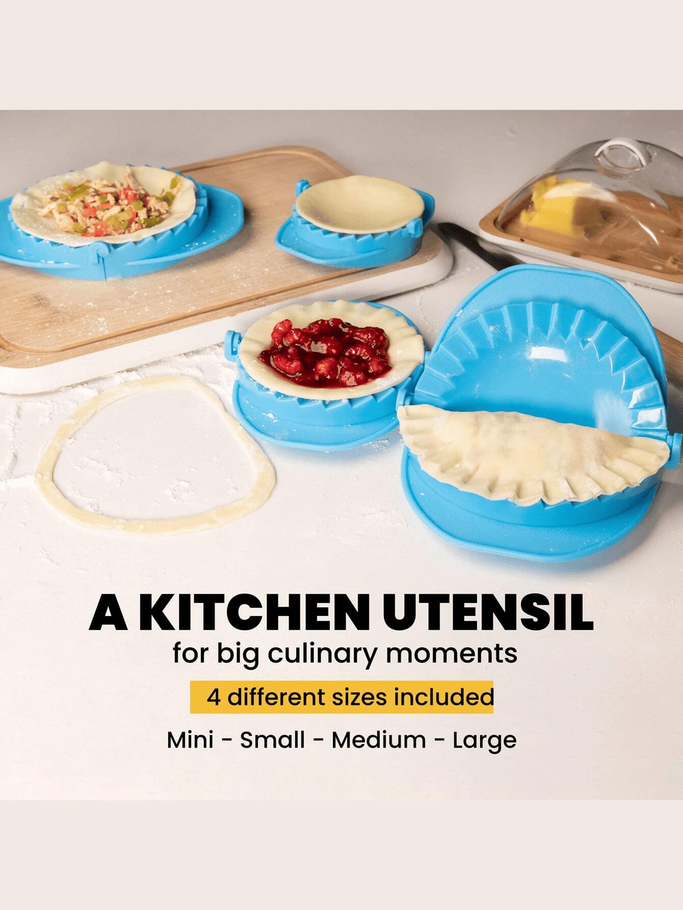 3-Piece Dough Press Set - Plastic Pastry Shaper And Pie Press With ...