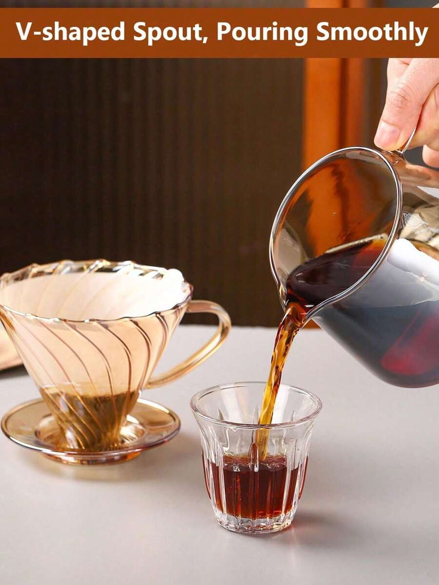 Brutelle One Pc Hand-Brewed Coffee Maker Set V60 Coffee Filter Cup High ...