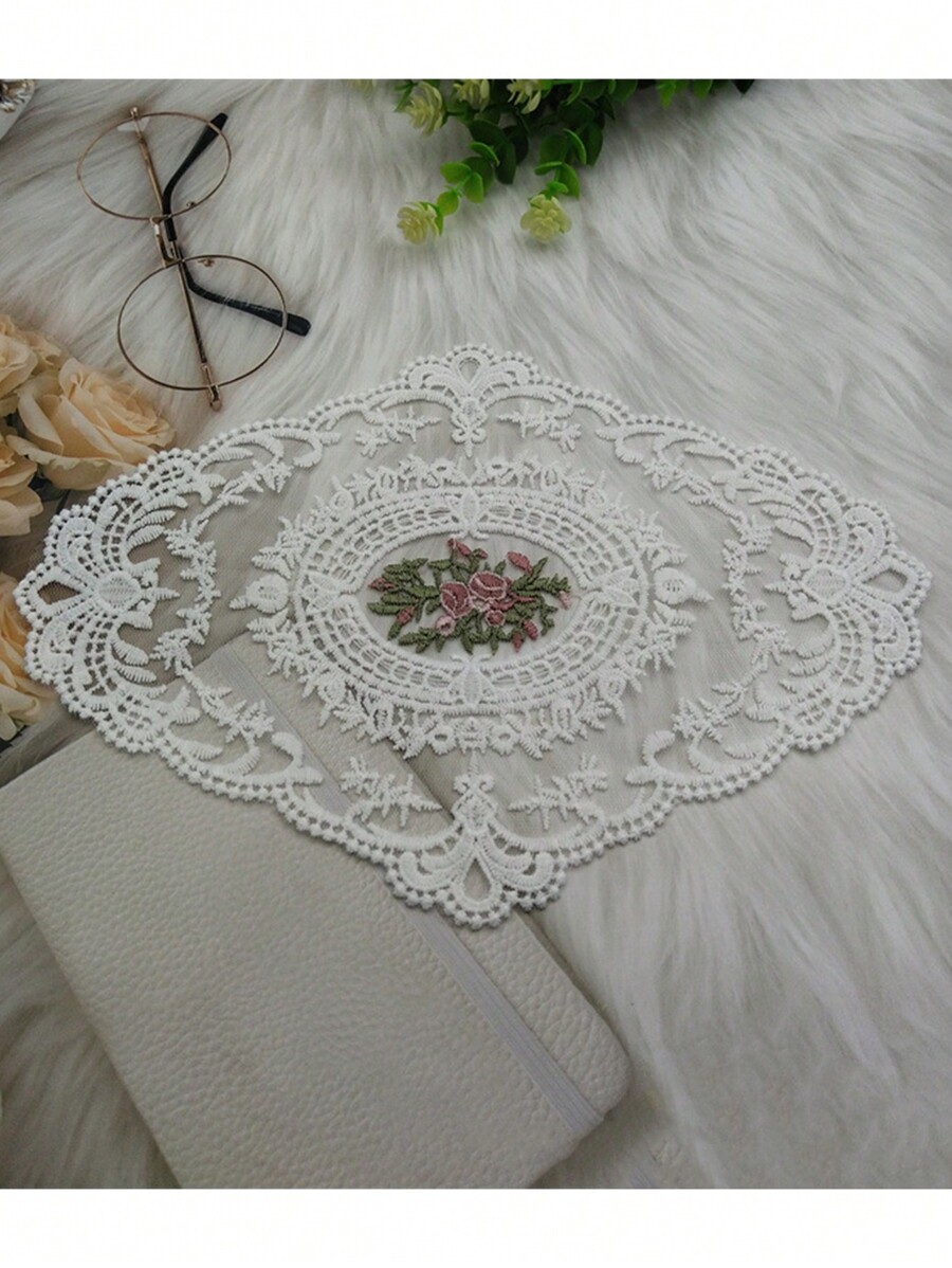 1pc Retro Lace Placemats, Vintage French Style Elegant Lace Doily ...