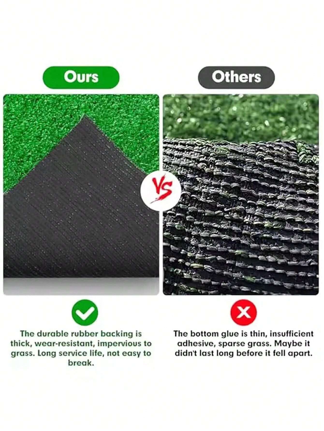 Gazon artificiel, tapis de gazon synthétique pour animaux de compagnie, décoration intérieure et ...