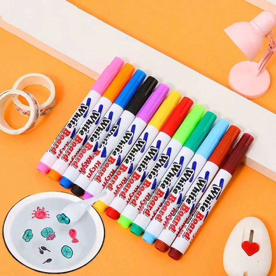 12-Color Hover Pen Creative Novelty Pen, Watercolor Painting Floating ...