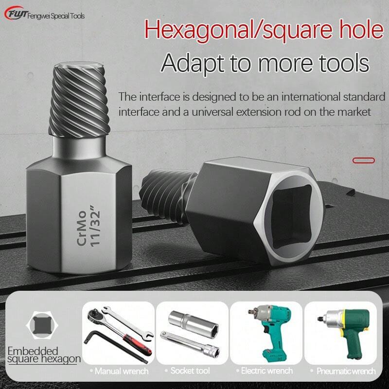 15pcs Damaged Screw Extractor Set, Alloy Steel Screw Remover Kit, Metal ...