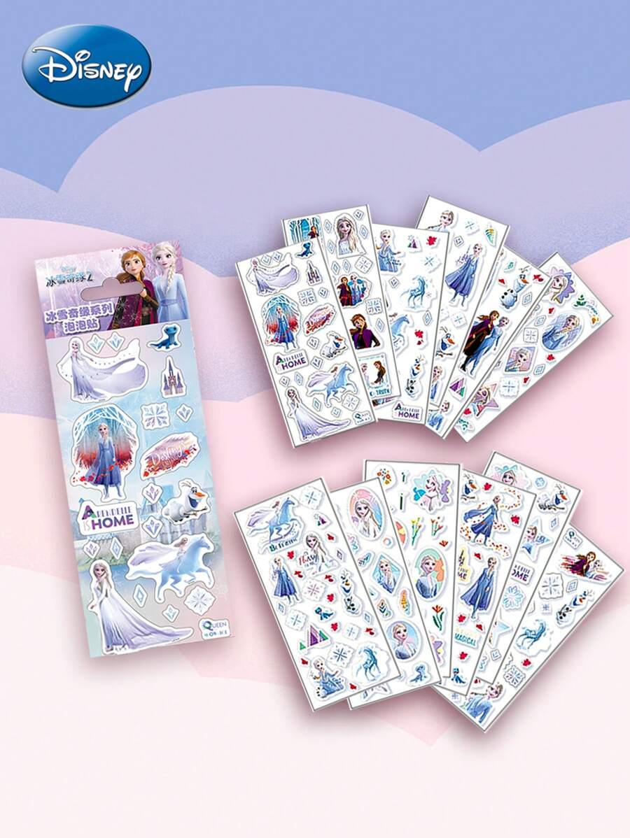 Disney 12PCS Elsa Bubble Stickers Officially Licensed Frozen Elsa Olaf ...