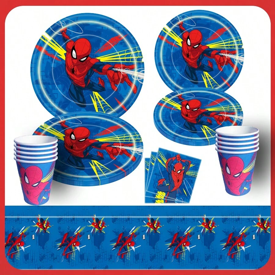 Disney 51-Piece Official Blue Spider-Man Themed Birthday Party ...