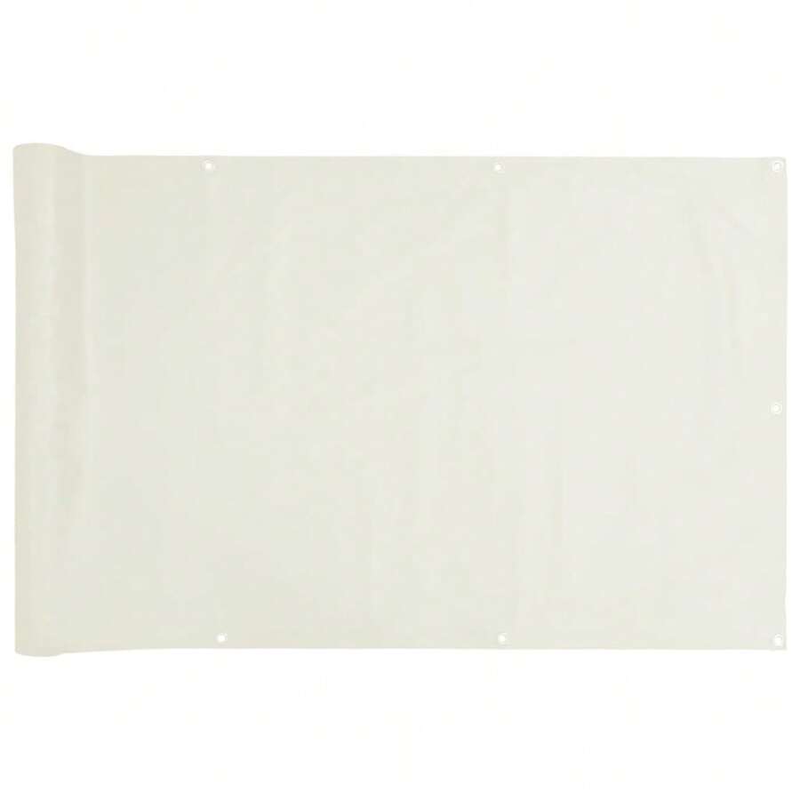 Balcony Screen White 800x90cm Outdoor PVC Wind Barrier Divider Panel ...
