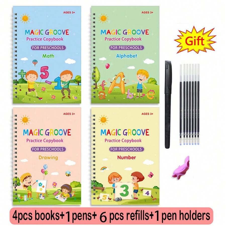 Writing Exercise Books English Groove Magic Practice Copybook Children ...