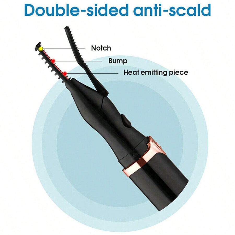 Heated Eyelash Curler (Electric Eyelash Curler, Long-Lasting Results ...