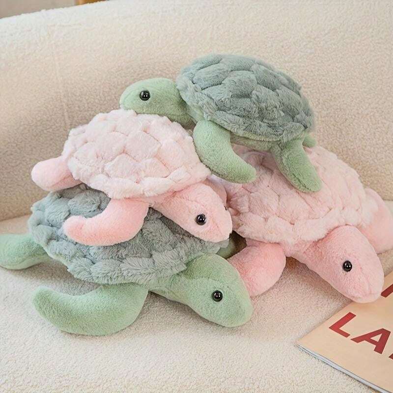 28cm/11.02in Cute Turtle Plush Toy Soft Stuffed Marine Animals Dolls ...