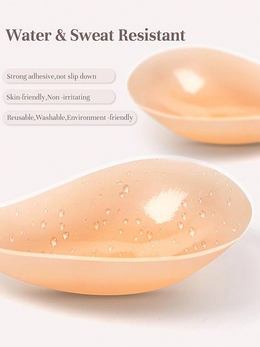 1 Pair Push Up Bra Sticky Bras For Women Push Up Adhesive Invisible Bra ...