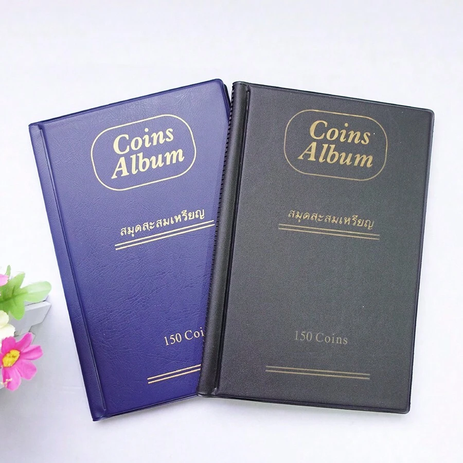 150 Slots Coin Collection Album, Old Coins Copper Coins Album, Vertical ...