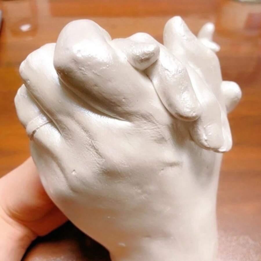 Hand Mold Mothers Day Gift Souvenir DIY Hand Foot Printing Mold Plaster ...