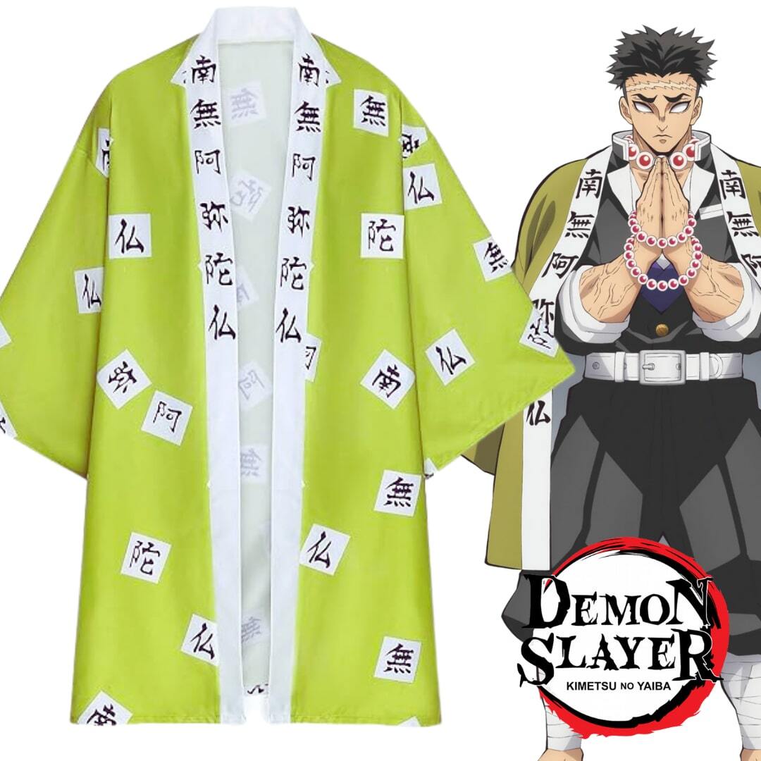 HAORI Gyomei Himejima KIMETSU NO YAIBA COSPLAY CAPA KIMETSU NO YAIBA ...