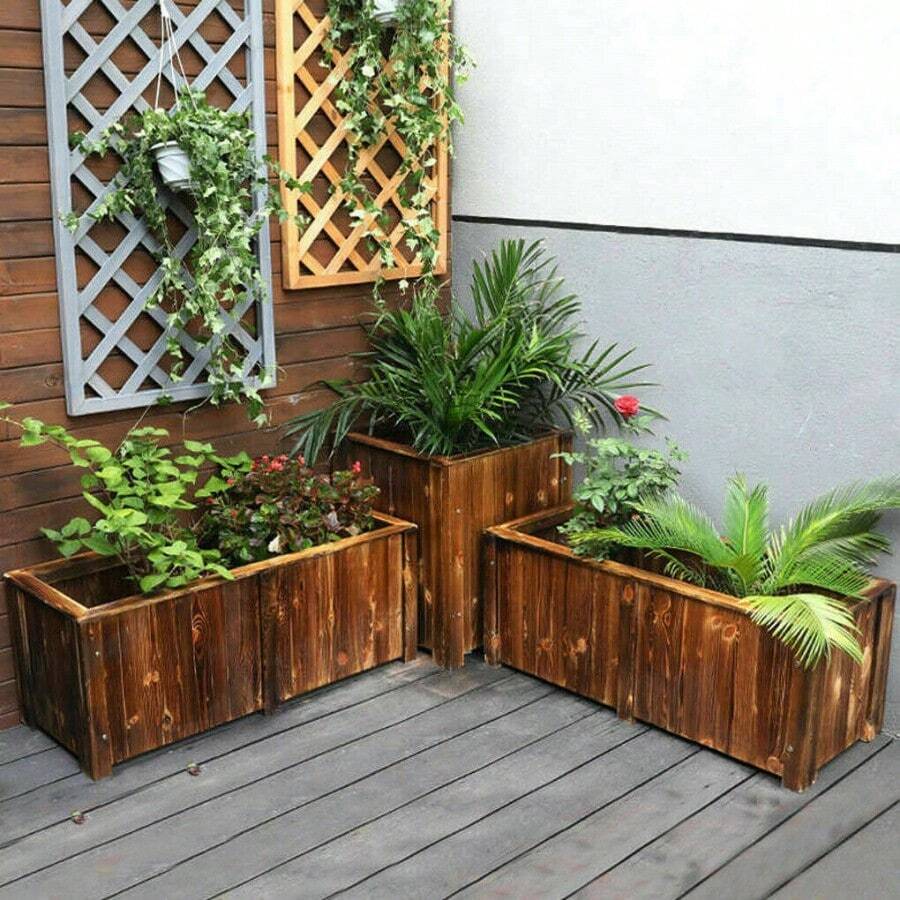Professional Raised Planter Box With Leg Indoor Outdoor Elevated Garden ...