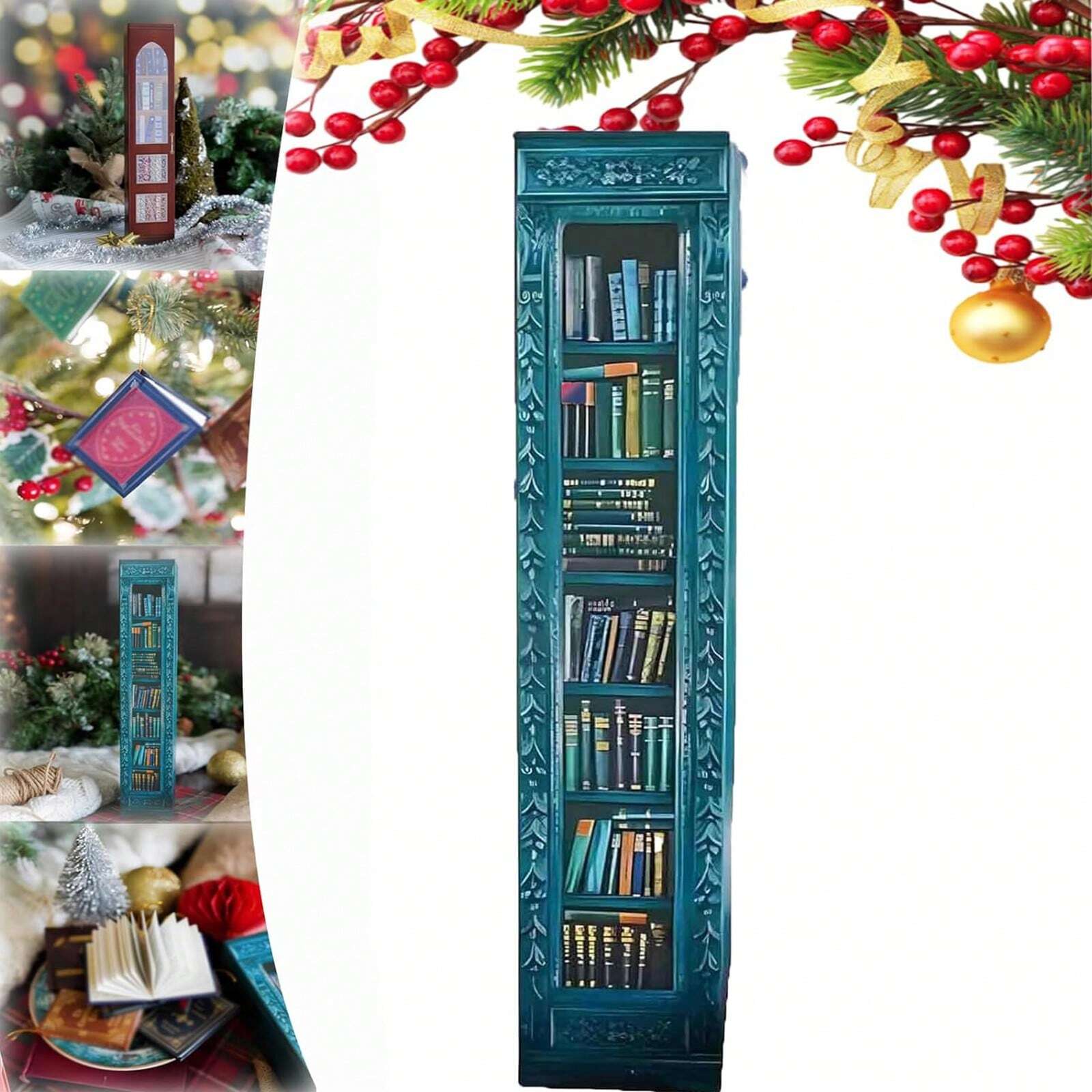 Calendario dell'Avvento con decorazione a forma di libro, Calendario ...