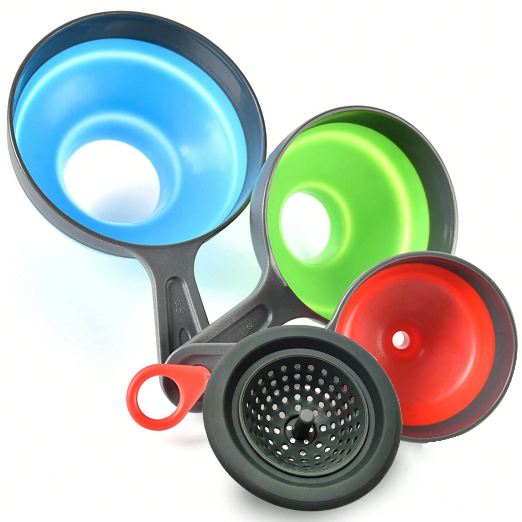 Canning Funnel With Strainer - Wide Mouth Food Funnels For Kitchen Use ...