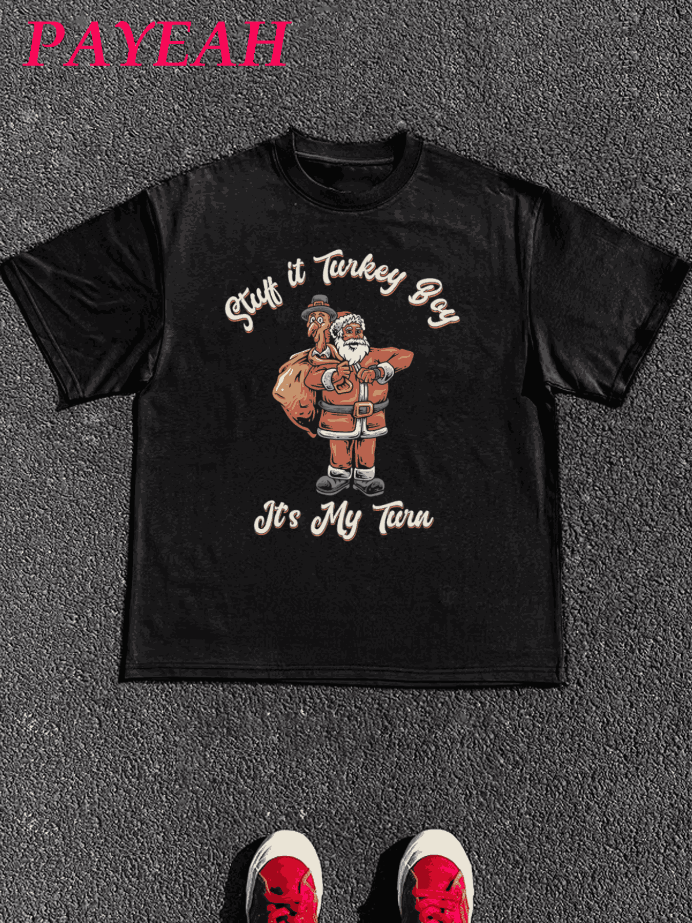 PAYEAH Men's Most Likely To Drop The Turkey Christmas Family Matching ...