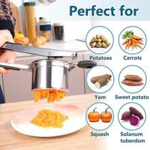 Stainless Steel Potato Ricer And Masher Heavy Duty Potato Masher And ...