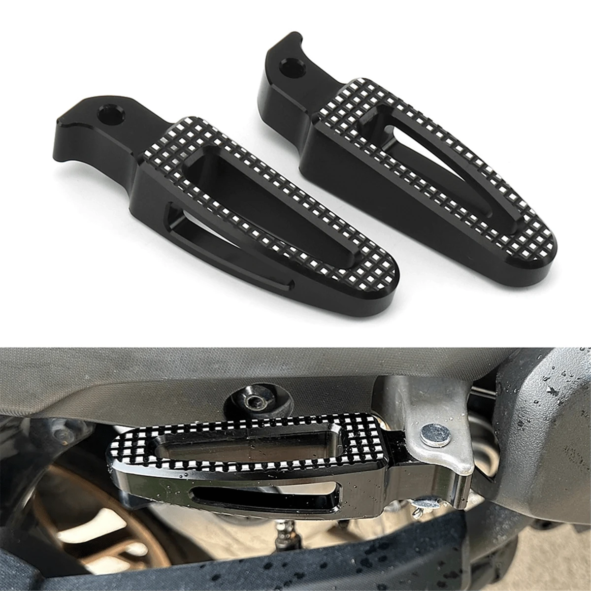 Pedals Folded Footrest Footpeg Motorcycles Accessories For X-MAX300 X ...