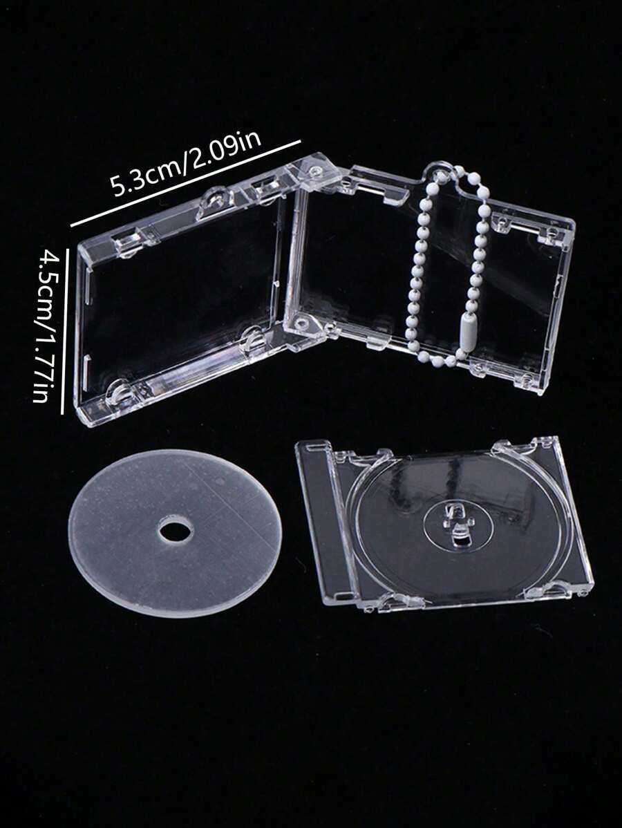 1pc Mini CD Box Album Record Pendant Keychain,Diy Acrylic Keychains ...
