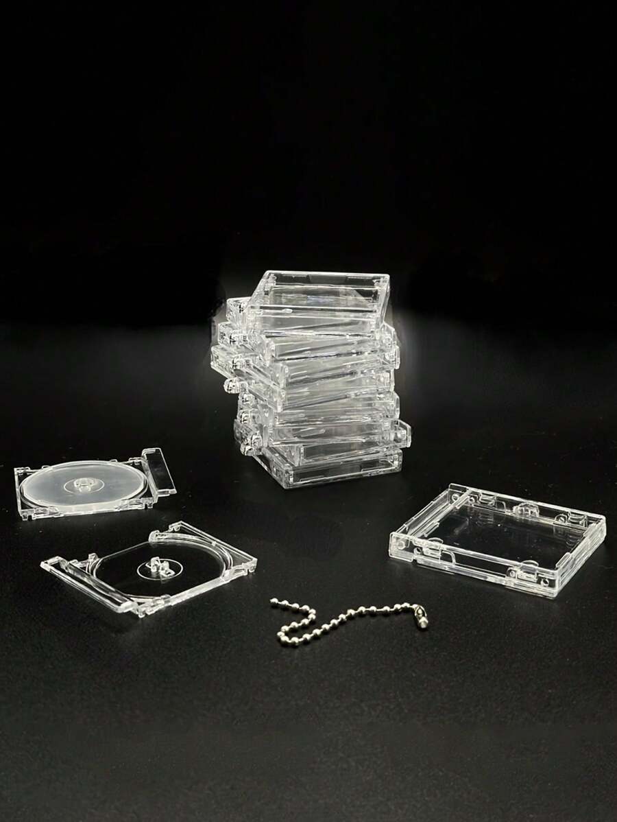 1pc Mini CD Box Album Record Pendant Keychain,Diy Acrylic Keychains ...