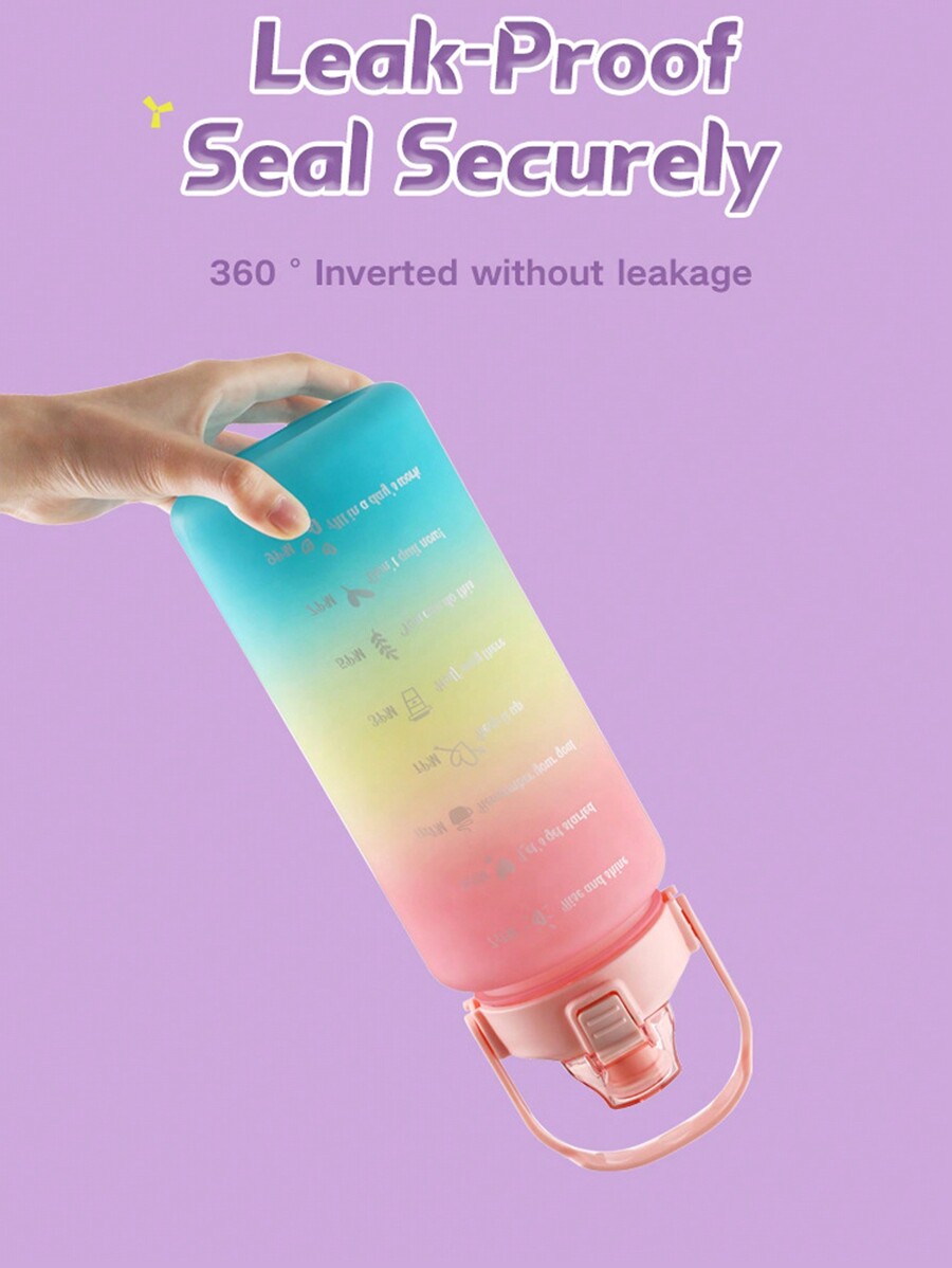 2025 Gradient Outdoor Water Bottle Set (2000ml+900ml+300ml)-3 Packs Family Camping Essentials ...