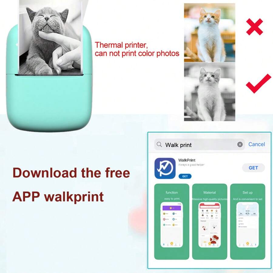 Mini Printer Sticker Paper, Thermal Sticker Paper For Mini Printer ...