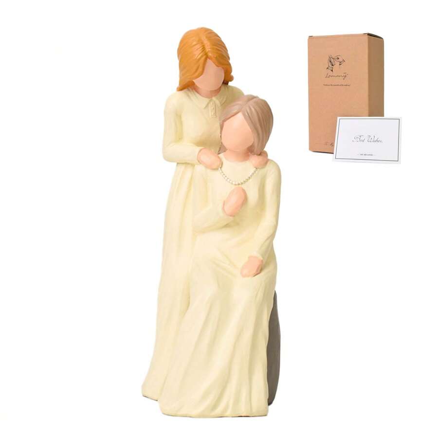 Mother Daughters Figurines Statue, Gifts For Mom From Daughter Birthday ...