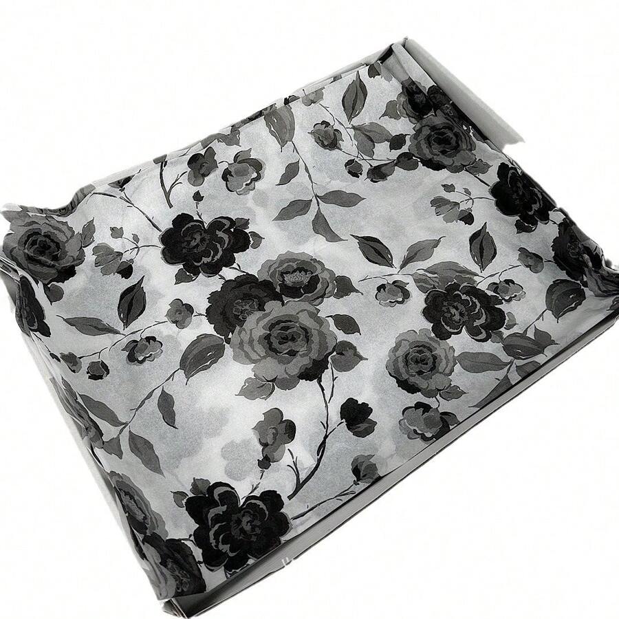 10/20 Sheets Rose Floral Pattern Tissue Papers, Floral Tissue Paper ...