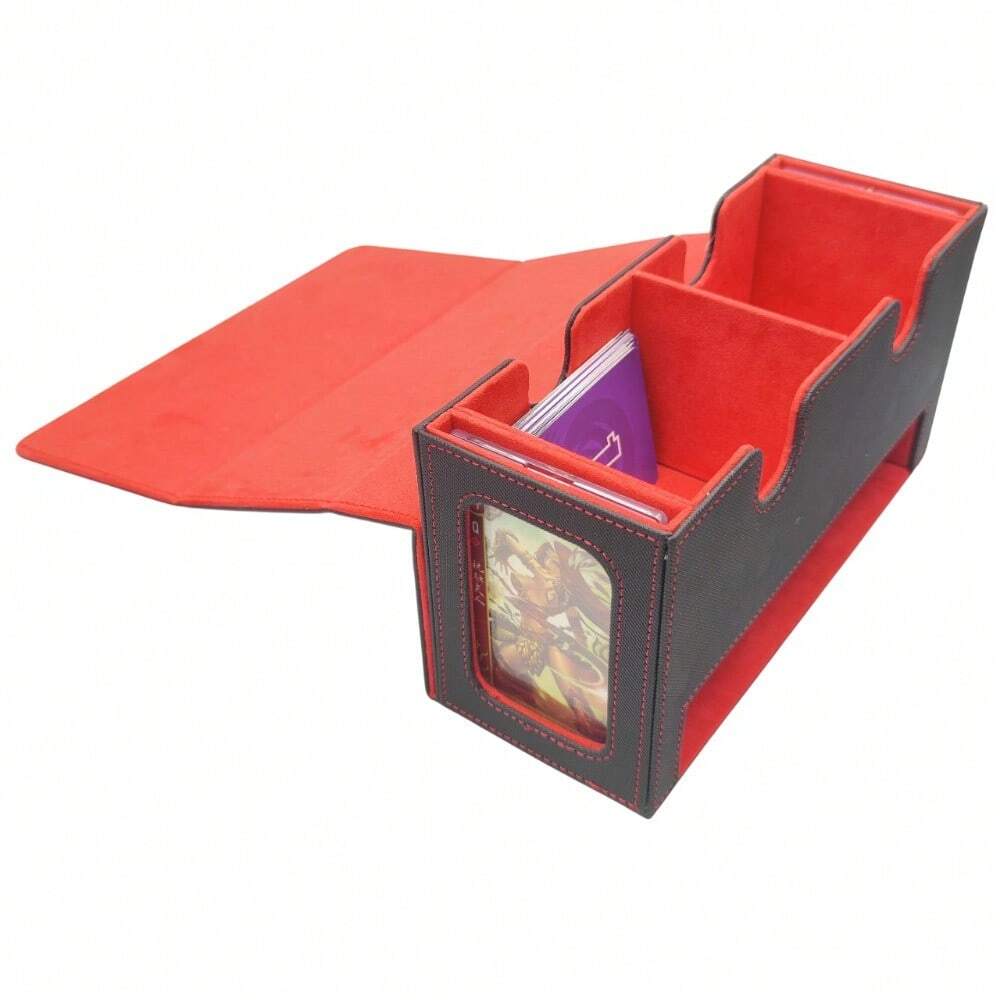 320+ Card Deck Box With Double Display Window , PU Strong Magnetic ...